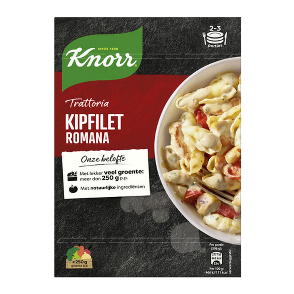 Knorr | Trattoria | Kipfilet Romana | 5 x 250 gram kopen ...
